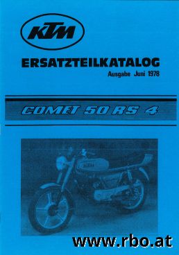Ersatzteilliste KTM Comet 50 RS 4 - RBO Stöckl