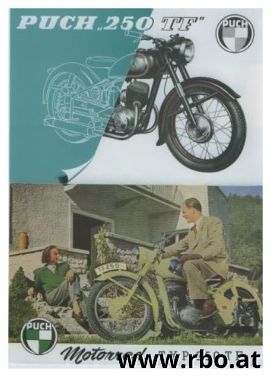 Prospekt - Puch 250 TF - RBO Stöckl